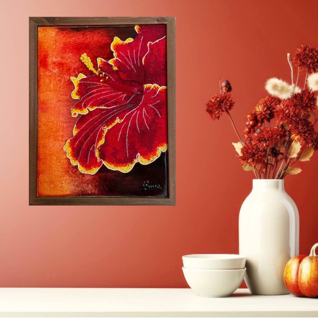 Red Hibiscus | Maria Laura Art